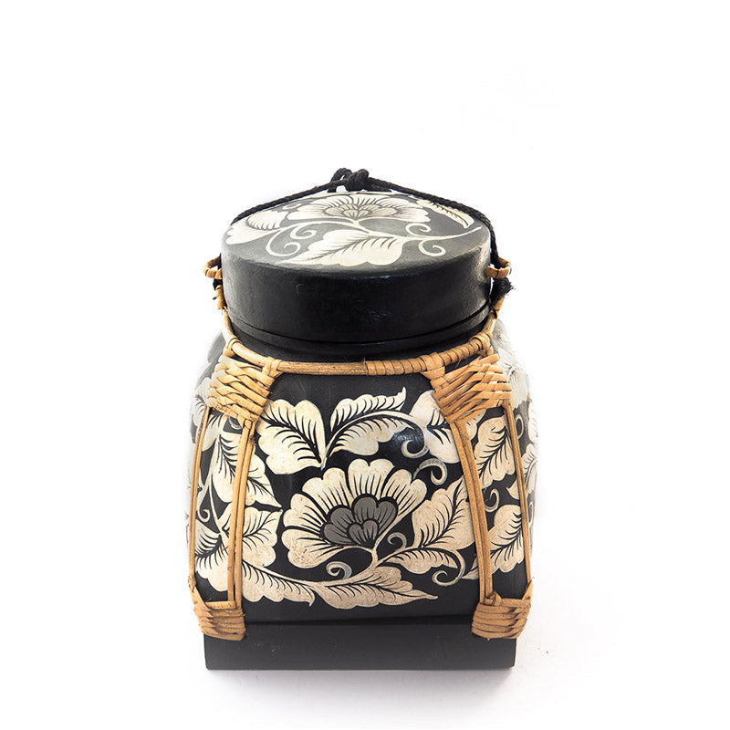 Thai Black and White Rice Box - 24 cm – Dokinko